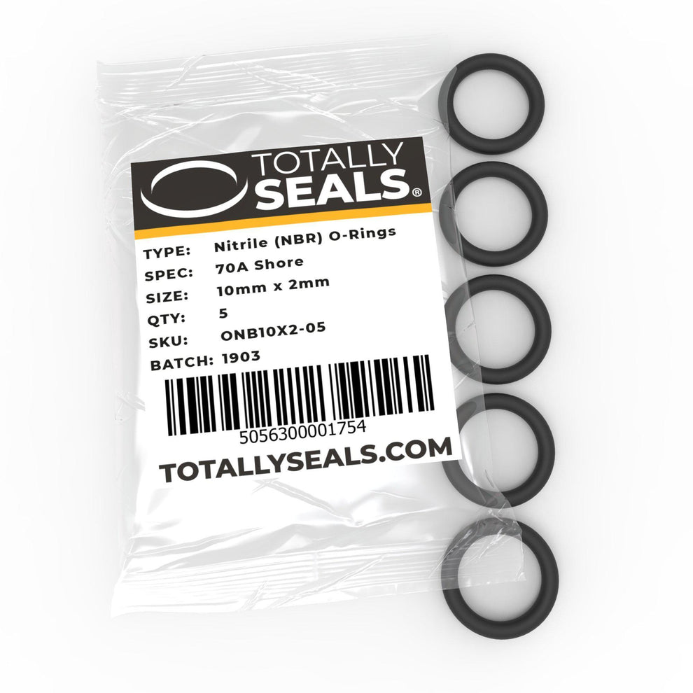 10mm x 2mm (14mm OD) Nitrile O-Rings – Totally Seals