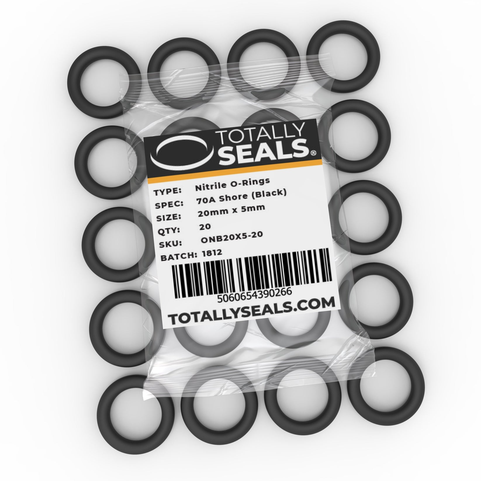 20mm x 5mm (30mm OD) Nitrile O-Rings – Totally Seals