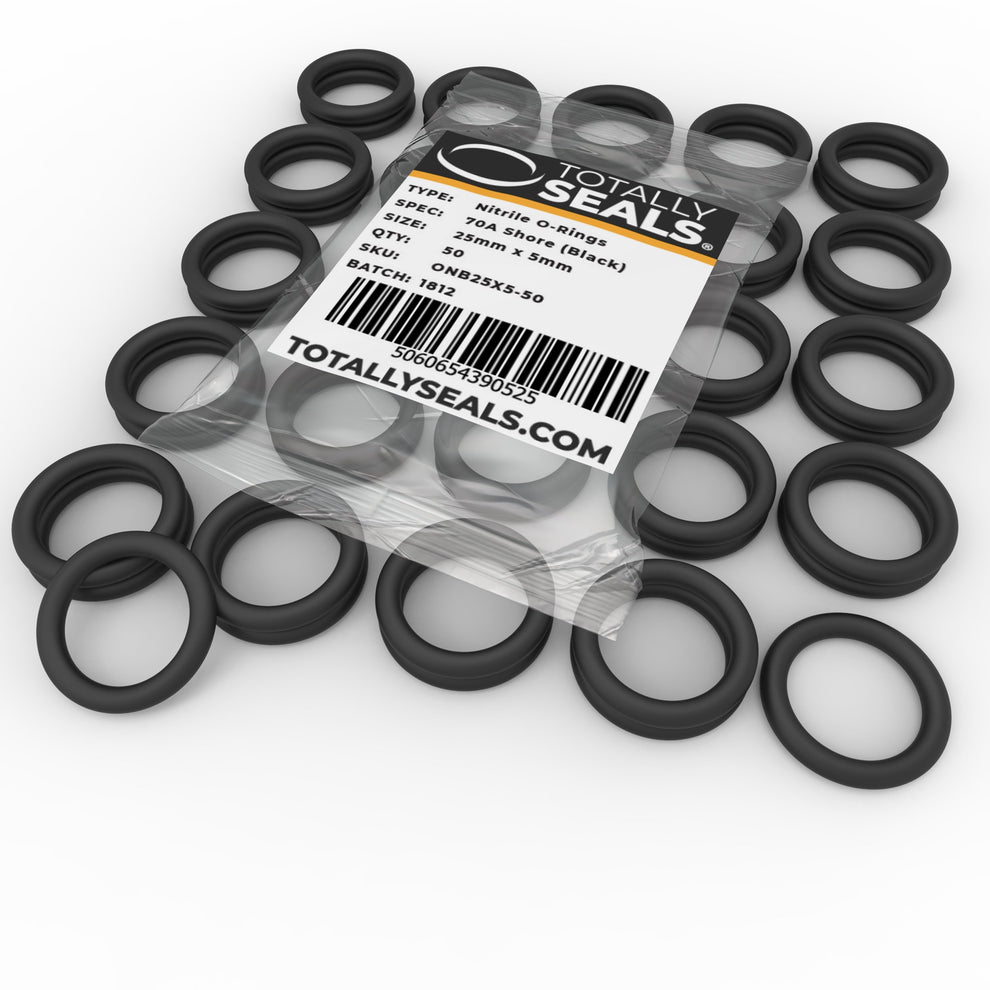 25mm x 5mm (35mm OD) Nitrile O-Rings – Totally Seals